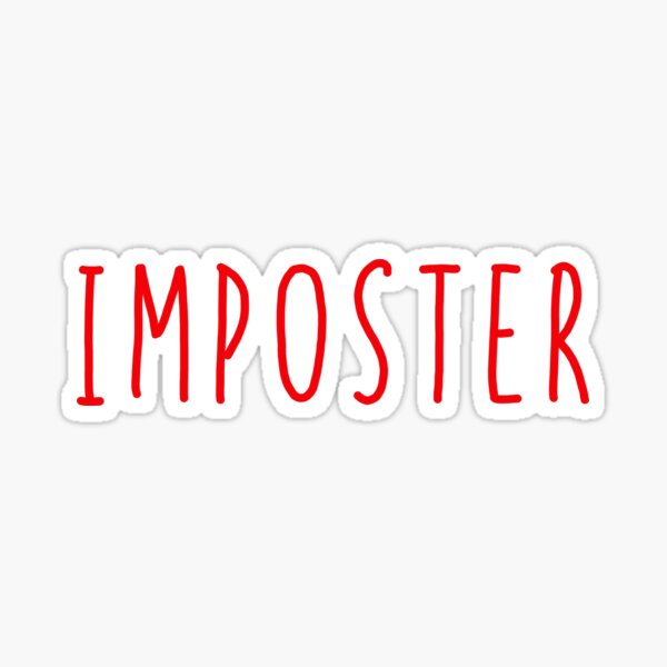 "Among Us Imposter Red Color T-Shirt Design" Sticker for Sale by ...
