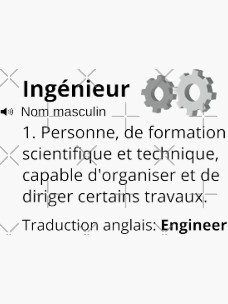 "ENGINEER, Definition." Sticker for Sale by NADAYA | Redbubble