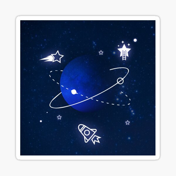 "space" Sticker for Sale by Chocowooyu | Redbubble