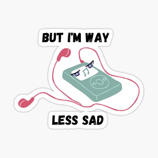 "Ajr Way Less Sad" Sticker by Izemiro | Redbubble