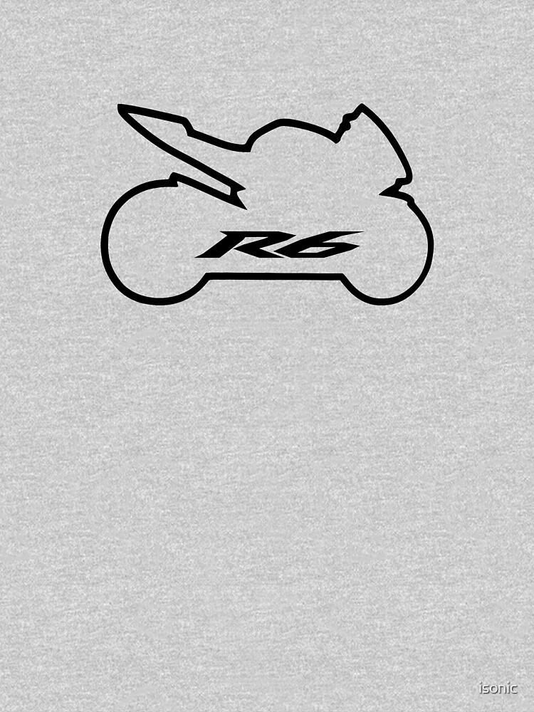 "Yamaha YZF R6 Silhouette" T-shirt by isonic | Redbubble