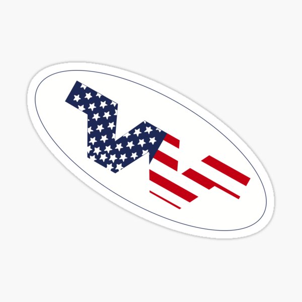 "Weekapaug American Flag--Blue border" Sticker for Sale by ...