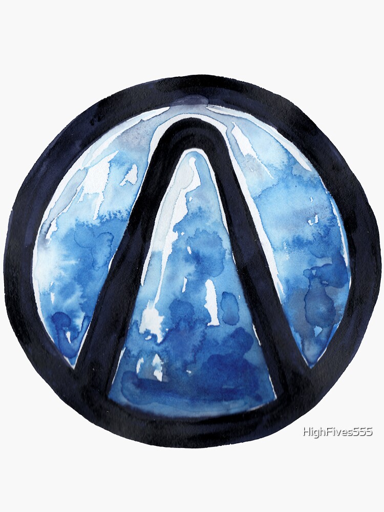 "Borderlands Vault Symbol Watercolour" Sticker for Sale by HighFives555 ...