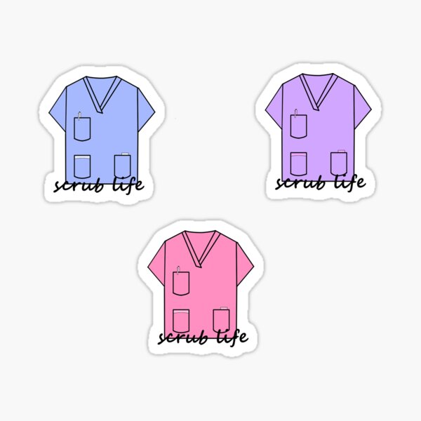 "Scrub life" Sticker for Sale by preslavagenova | Redbubble