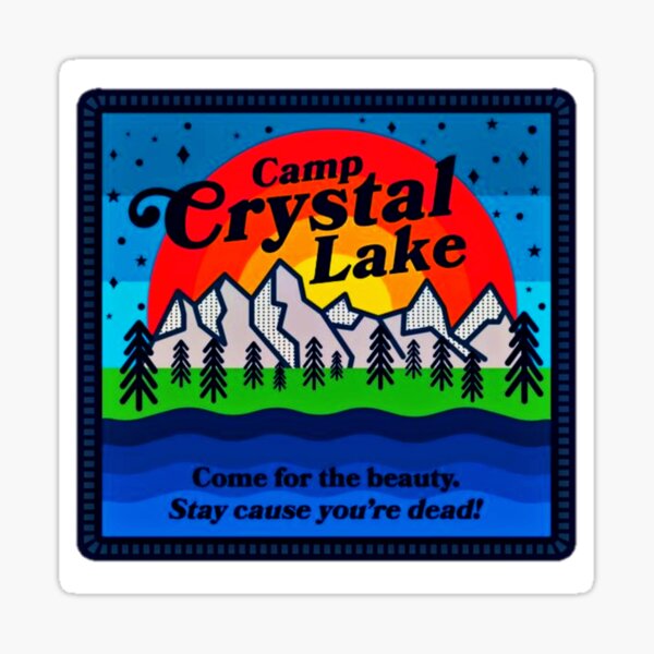 "Camp Crystal Lake" Sticker for Sale by kelsey0722 | Redbubble
