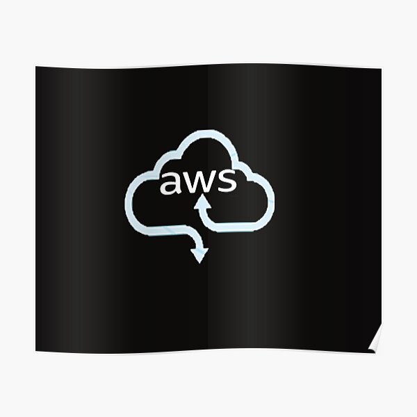 "AWS amazon web services" Poster for Sale by Minnorita | Redbubble
