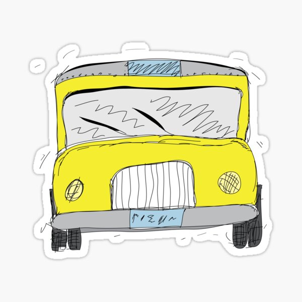 "School Bus" Sticker for Sale by pwherrett | Redbubble