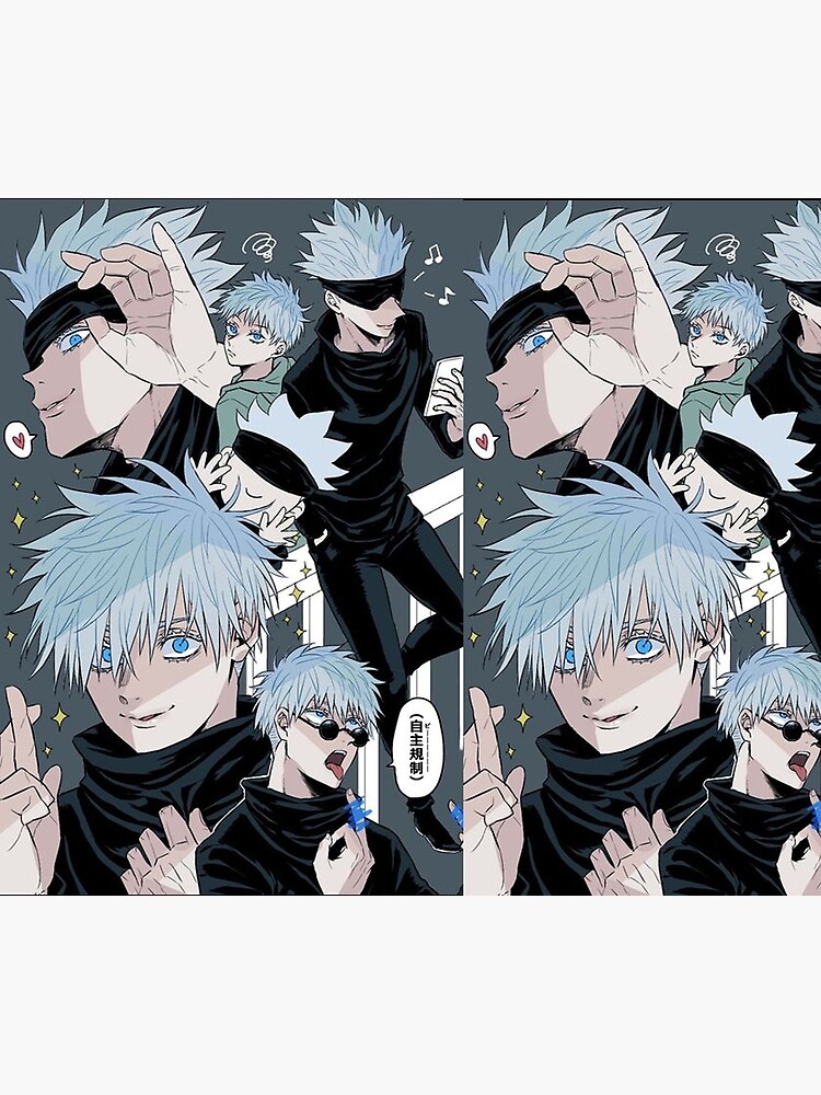 "Gojo Satoru Jujutsu Kaisen Manga Collage" Art Print for Sale by ...