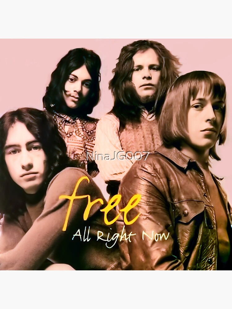 "Free All Right Now Band Poster" Poster for Sale by NinaJG007 | Redbubble