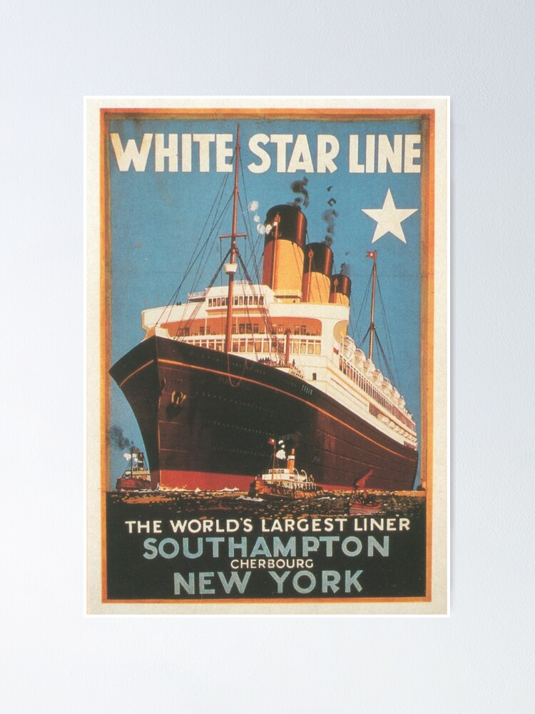 "White Star Line" Poster for Sale by PostcardProject | Redbubble