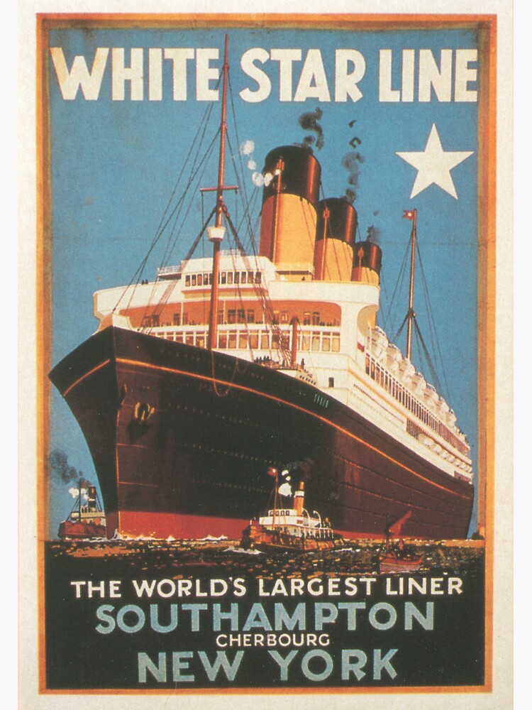 "White Star Line" Sticker for Sale by PostcardProject | Redbubble