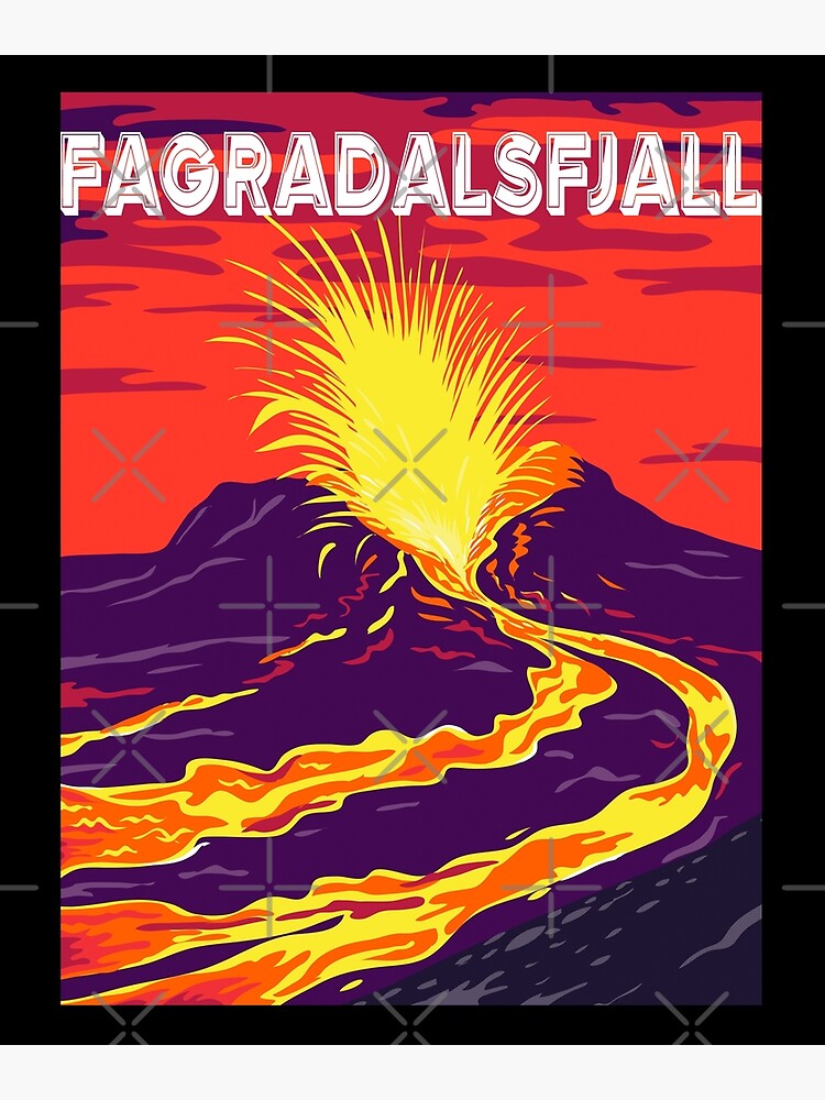 "Fagradalsfjall Iceland Volcano Eruption" Poster for Sale by ...