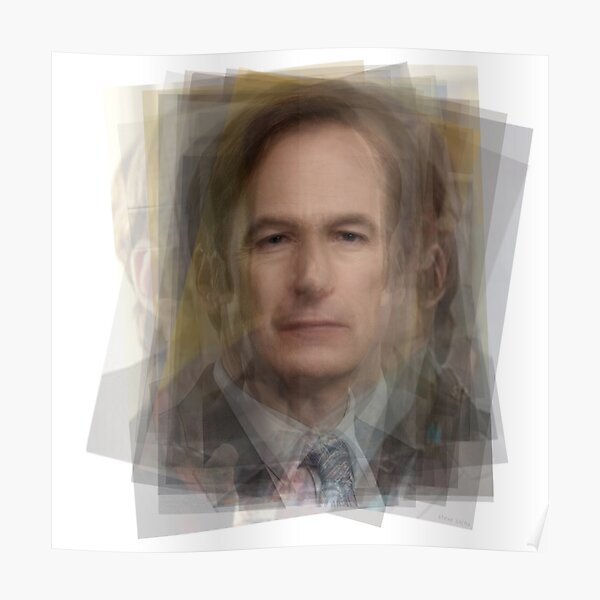 "Saul Goodman Portrait" Poster by overlay-art | Redbubble