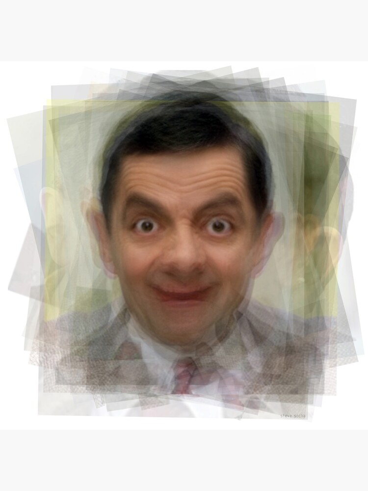 "Mr. Bean Portrait" Poster by overlay-art | Redbubble
