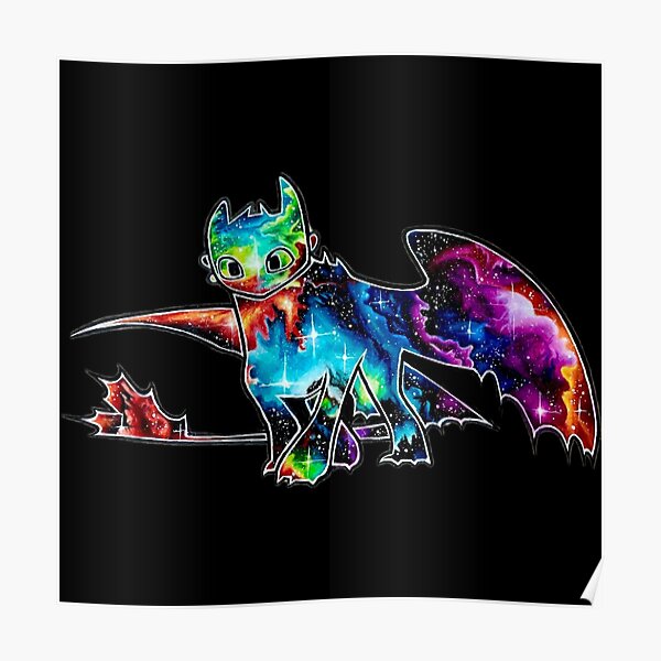 "Toothless Galaxy" Poster for Sale by artask | Redbubble