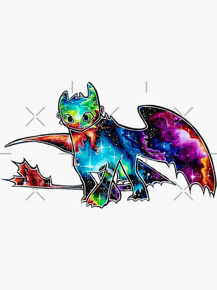 "Toothless Galaxy" Sticker for Sale by artask | Redbubble