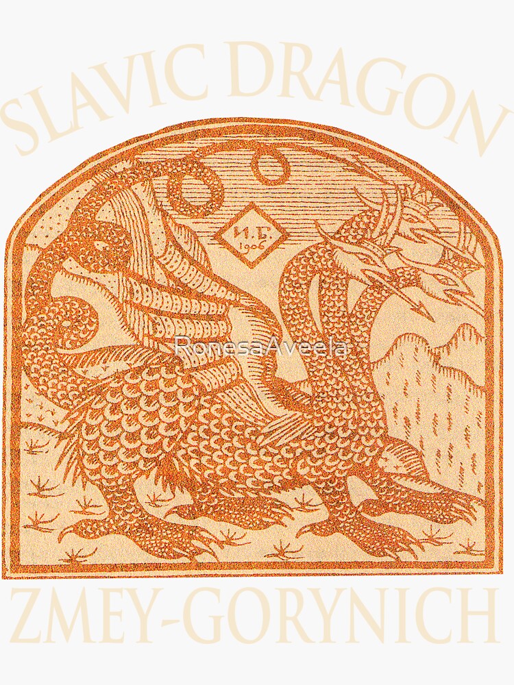 "Dragon Zmey - Slavic Dragon by Ivan Bilibin" Sticker for Sale by ...