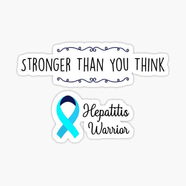 "Hepatitis Warrior, Hepatitis Awareness" Sticker by AnsDesigns | Redbubble