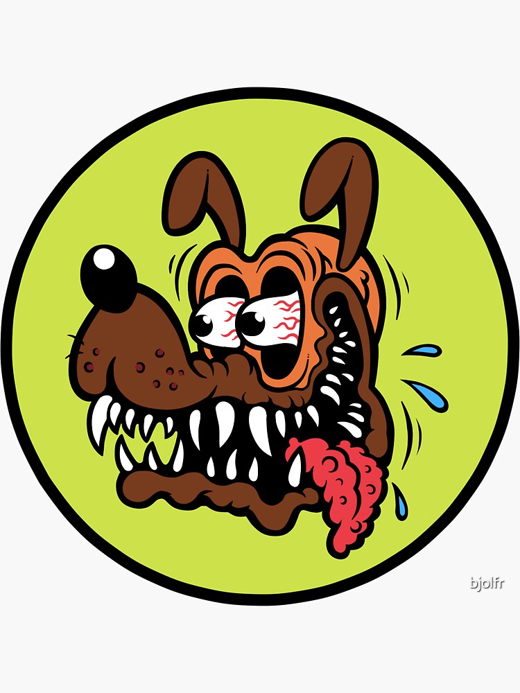 "DROOL MACHINE" Sticker for Sale by bjolfr | Redbubble