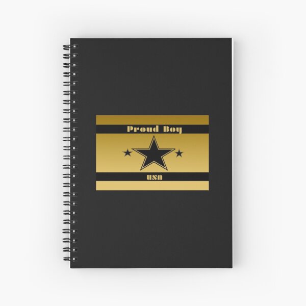 "Proud Boy" Spiral Notebook for Sale by Milosh14 | Redbubble