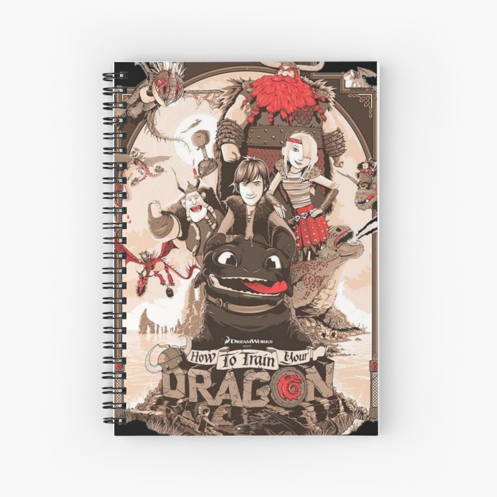 "How To Train Your Dragon" Spiral Notebook for Sale by artask | Redbubble