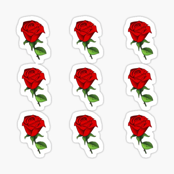 "RED ROSES" Sticker for Sale by Maisa Osman | Redbubble