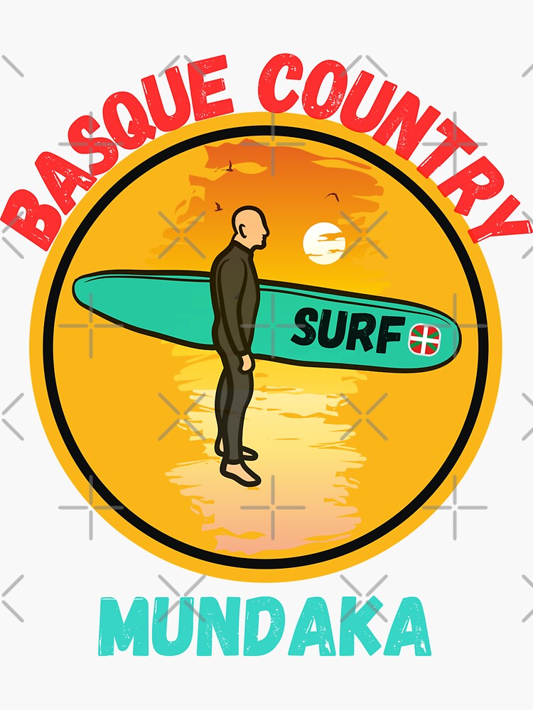 "mundaka basque country surf" Sticker for Sale by Original1977 | Redbubble