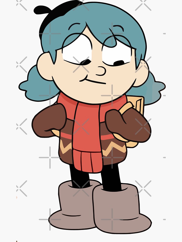 "hilda is smilying withfunny cute blue poached " Sticker for Sale by RB ...