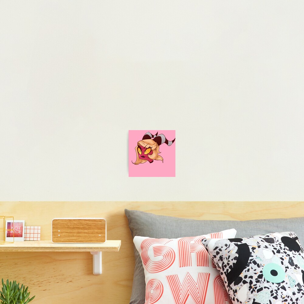 "Moxie in Drag - Helluva Boss Moxxie Imp Karen pink" Photographic Print ...