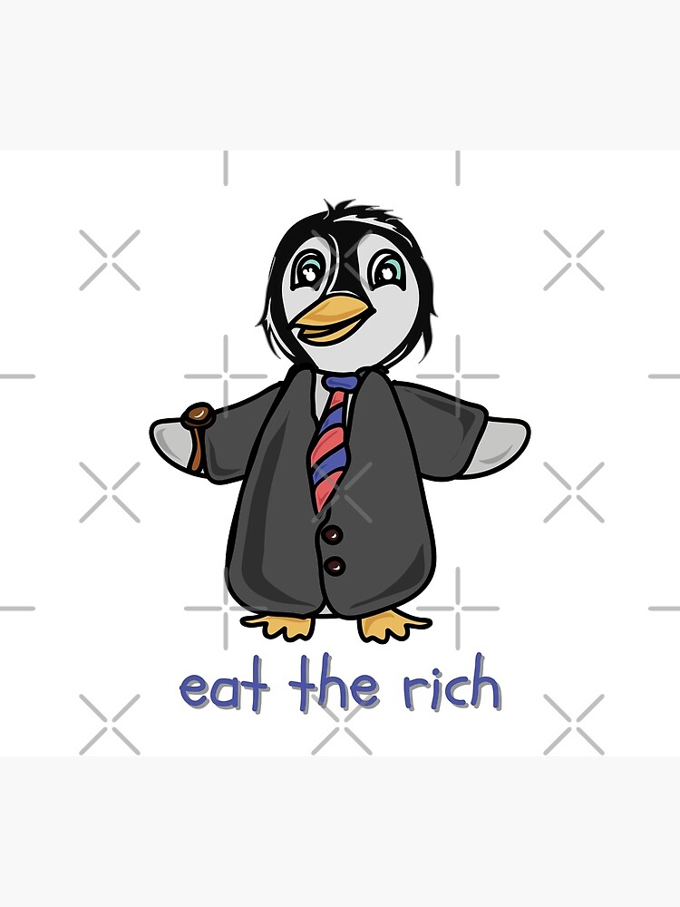 "Eat the Rich Business Penguin" Art Print for Sale by sonnetandsloth ...