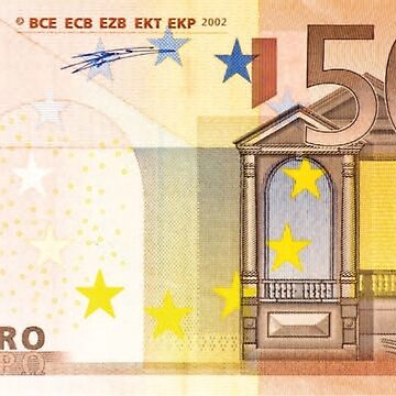 "50 euros money bill banknote" Sticker for Sale by limitlezz | Redbubble