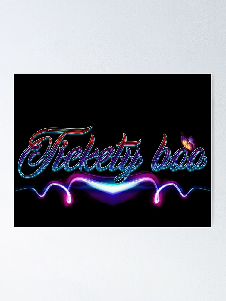 "Tickety Boo" Poster for Sale by VancityDesign | Redbubble