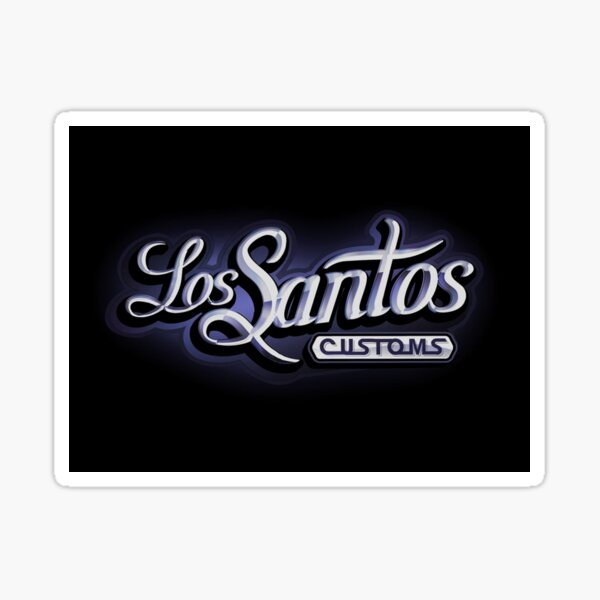 "Los Santos Customs" Sticker by Sketchfiles | Redbubble