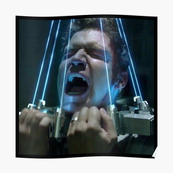 "Jigsaw laser collar trap logan horror movie saw " Poster for Sale by ...