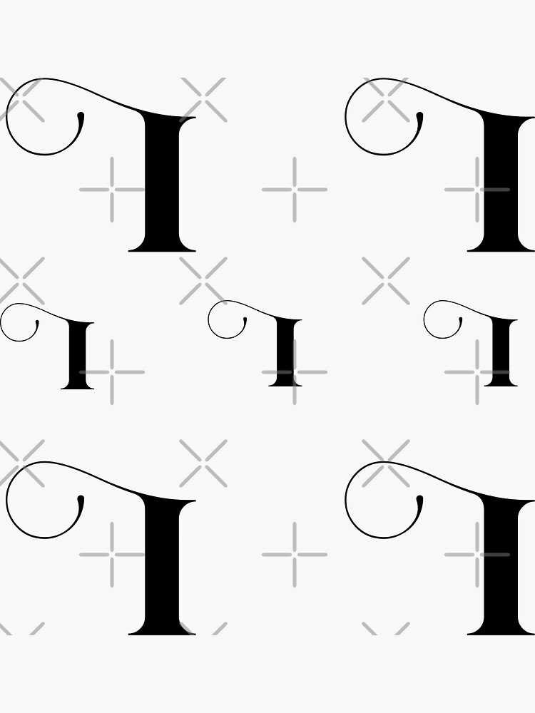 "Letter i stickers pack" Sticker for Sale by Fatamimosh | Redbubble
