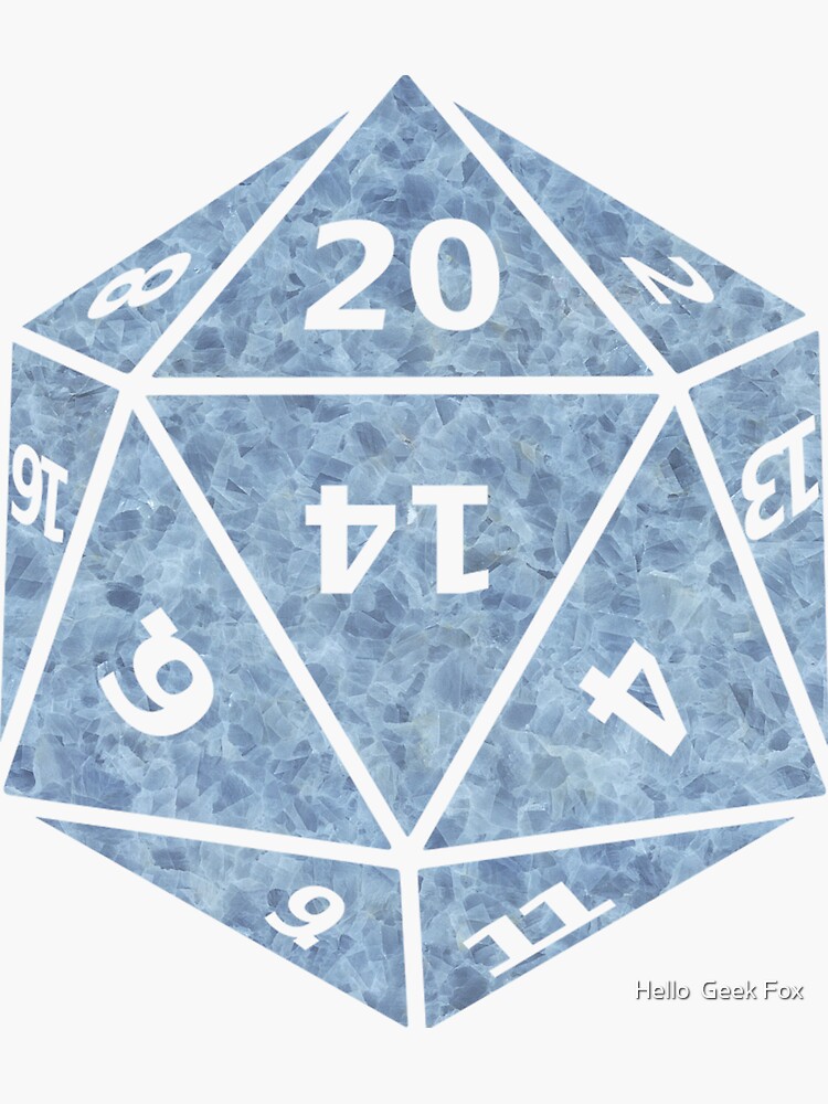"D20 Blue Marble" Sticker for Sale by FelixTurtle | Redbubble