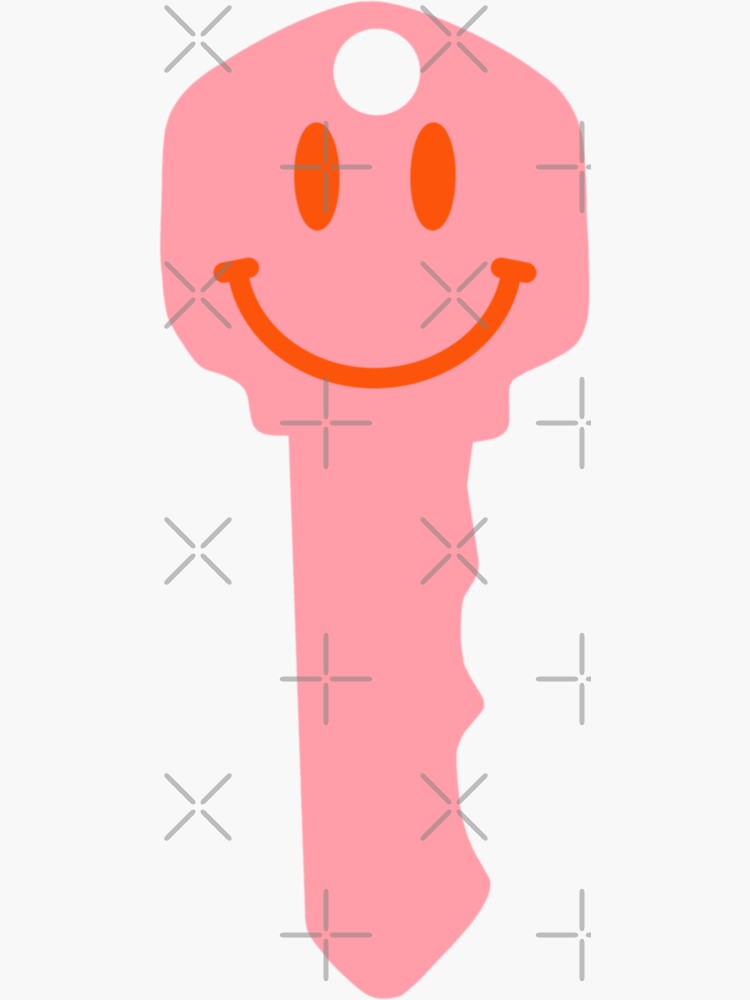 "Happy Key" Sticker for Sale by reesewalbridge | Redbubble