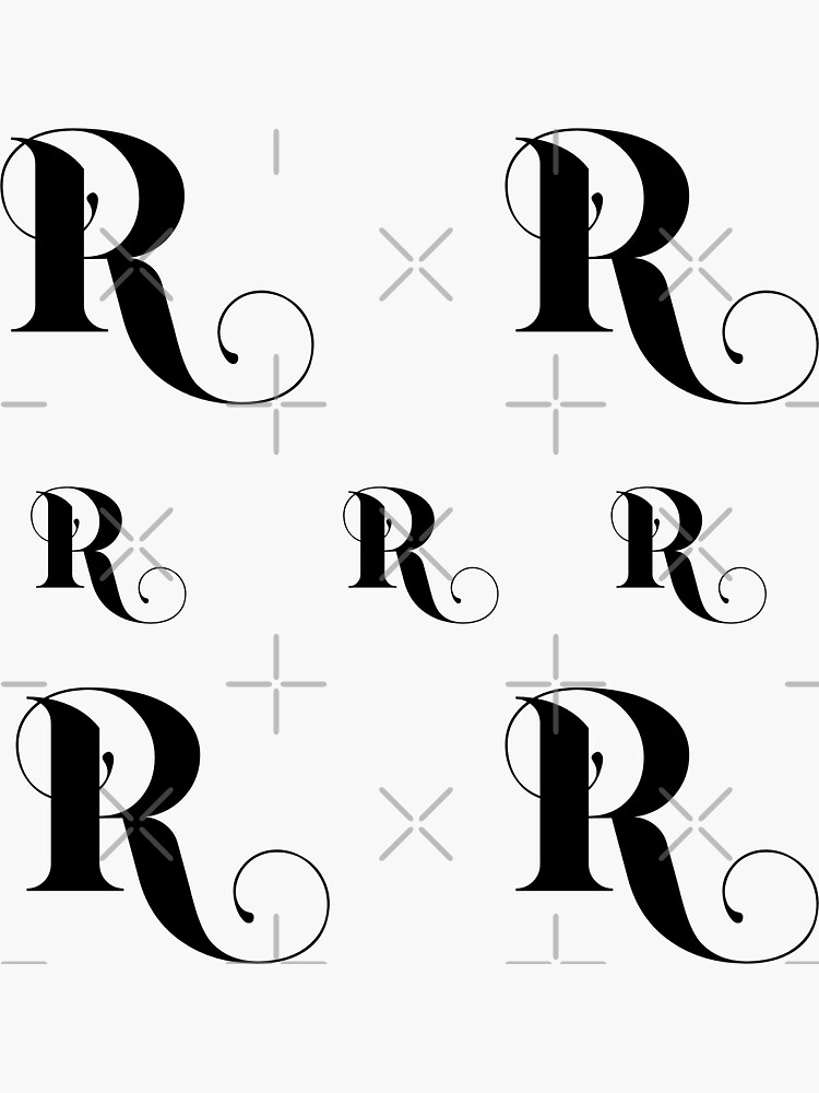 "Letter R stickers pack" Sticker by Fatamimosh | Redbubble