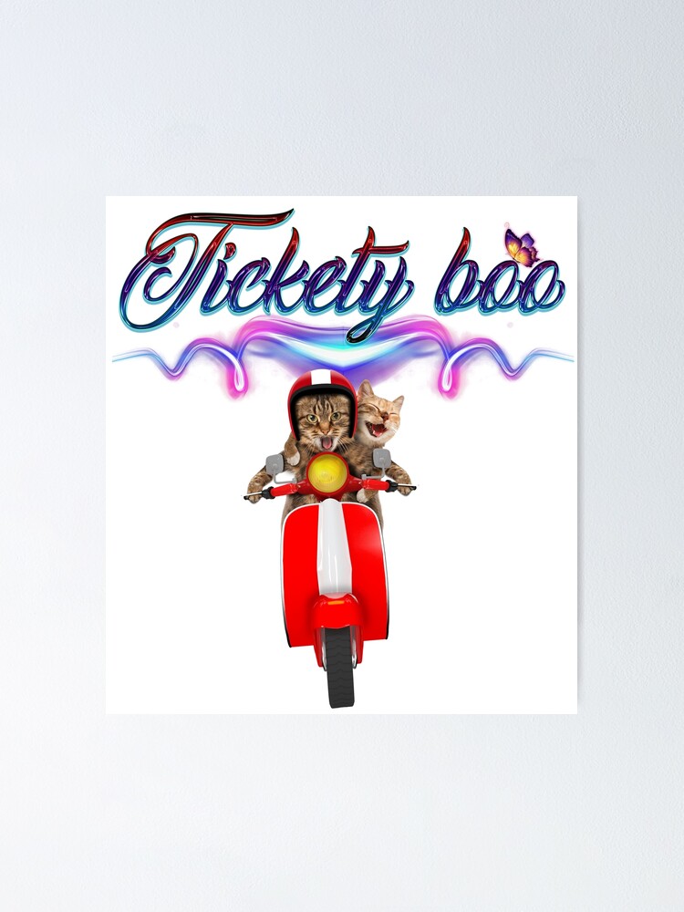 "Tickety boo happy cruisin cat design" Poster by VancityDesign | Redbubble