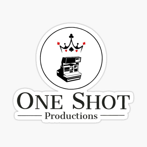 " One Shot Productions logo" Sticker by bekahfaith | Redbubble
