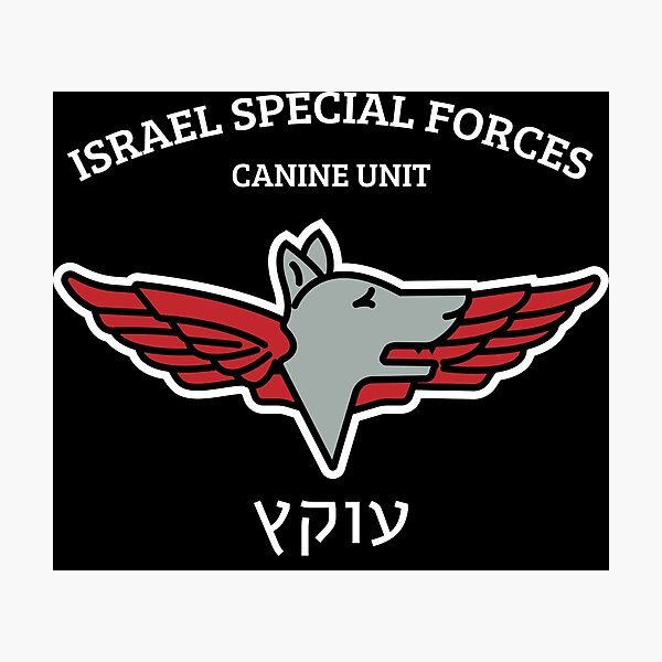 Lámina fotográfica «Unidad canina de las FDI de las fuerzas especiales ...