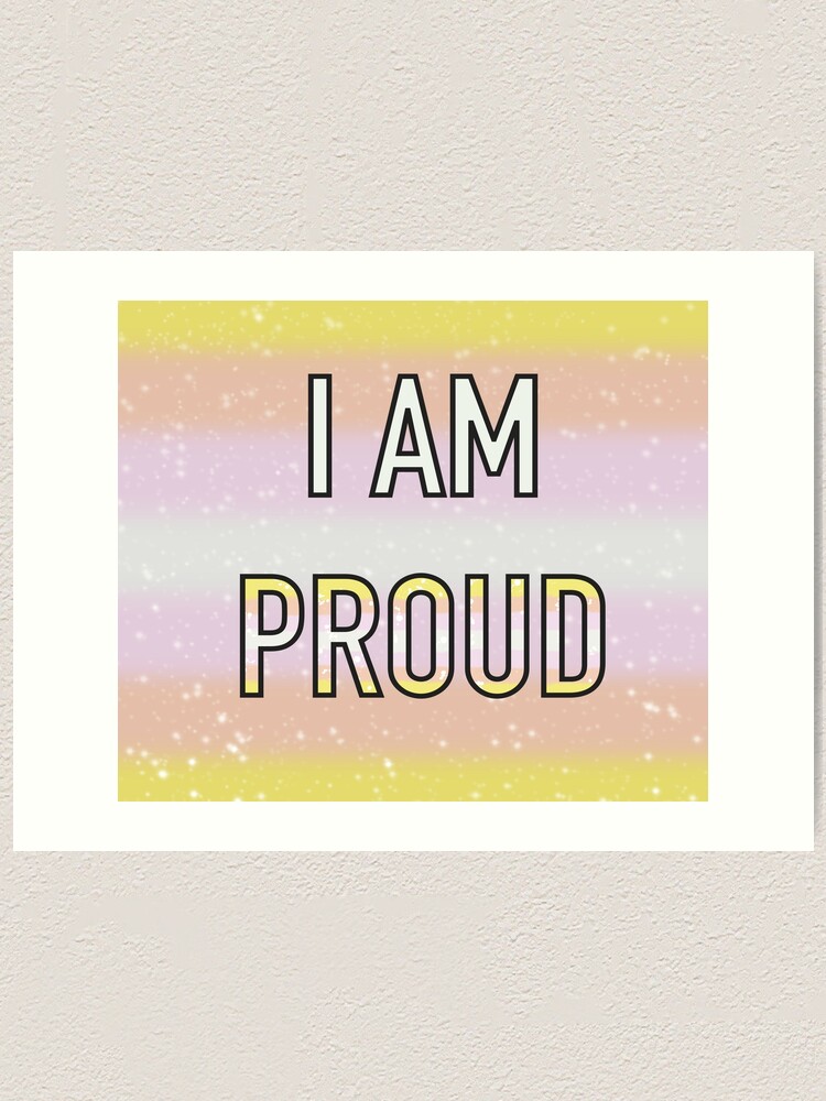 "Pangender I Am Proud Pride Flag" Art Print for Sale by YourRubyFren ...