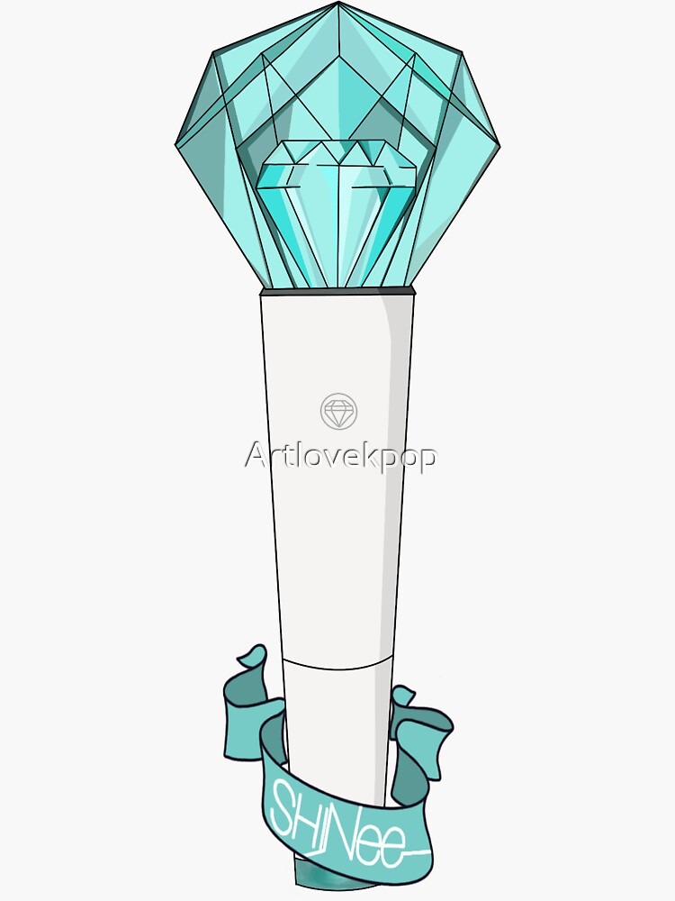 "Shinee lightstick" Sticker for Sale by Artlovekpop | Redbubble