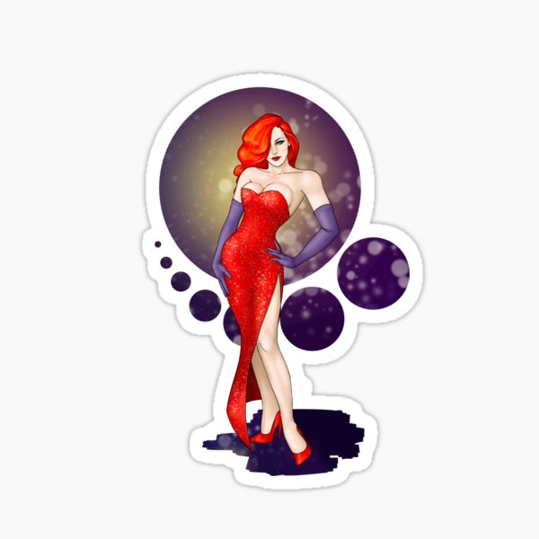 "Jessica Rabbit" Sticker for Sale by CatAstrophe | Redbubble