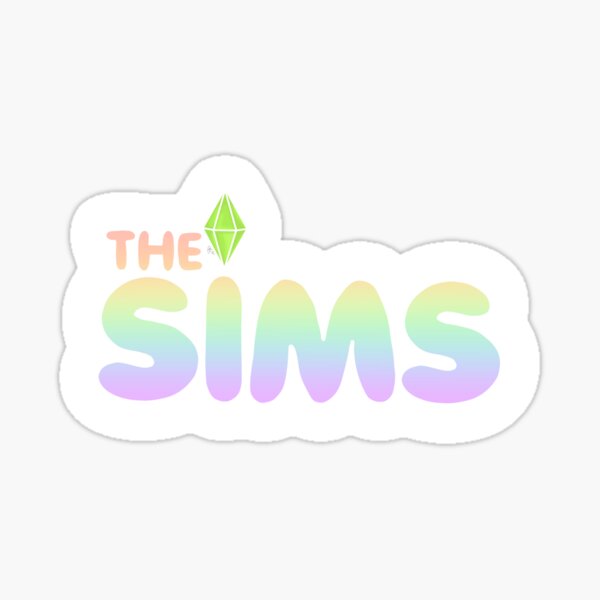 "Pastel Sims" Sticker by -daddys- | Redbubble