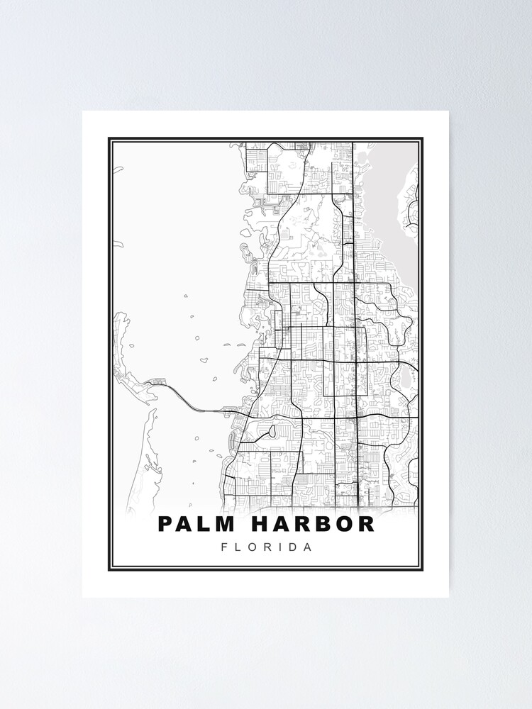 "Palm Harbor Map" Poster for Sale by sibudas | Redbubble