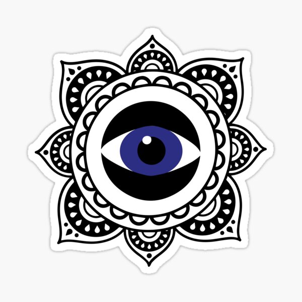 "mandala eye" Sticker for Sale by MisthikaStore | Redbubble