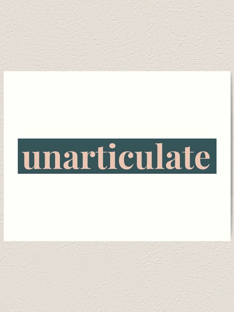 "Unarticulate Neutral Logo" Art Print for Sale by codymdesigns | Redbubble