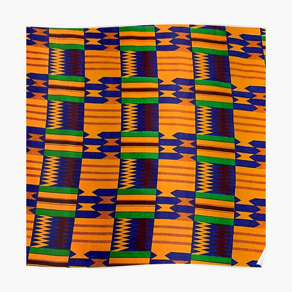"West African Kente Print" Poster for Sale by everettsart | Redbubble
