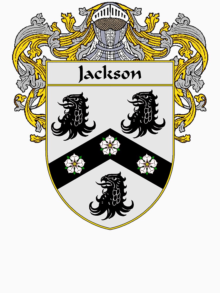 "Jackson Coat of Arms/Family Crest" T-shirt for Sale by IrishArms ...